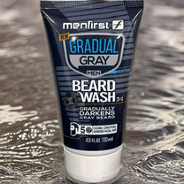 Menfirst Gradual Gray - Beard Wash - Natural Darkening Formula - 1 Pac