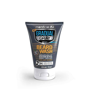 Menfirst Gradual Gray - Beard Wash - Natural Darkening Formula - 1 Pac